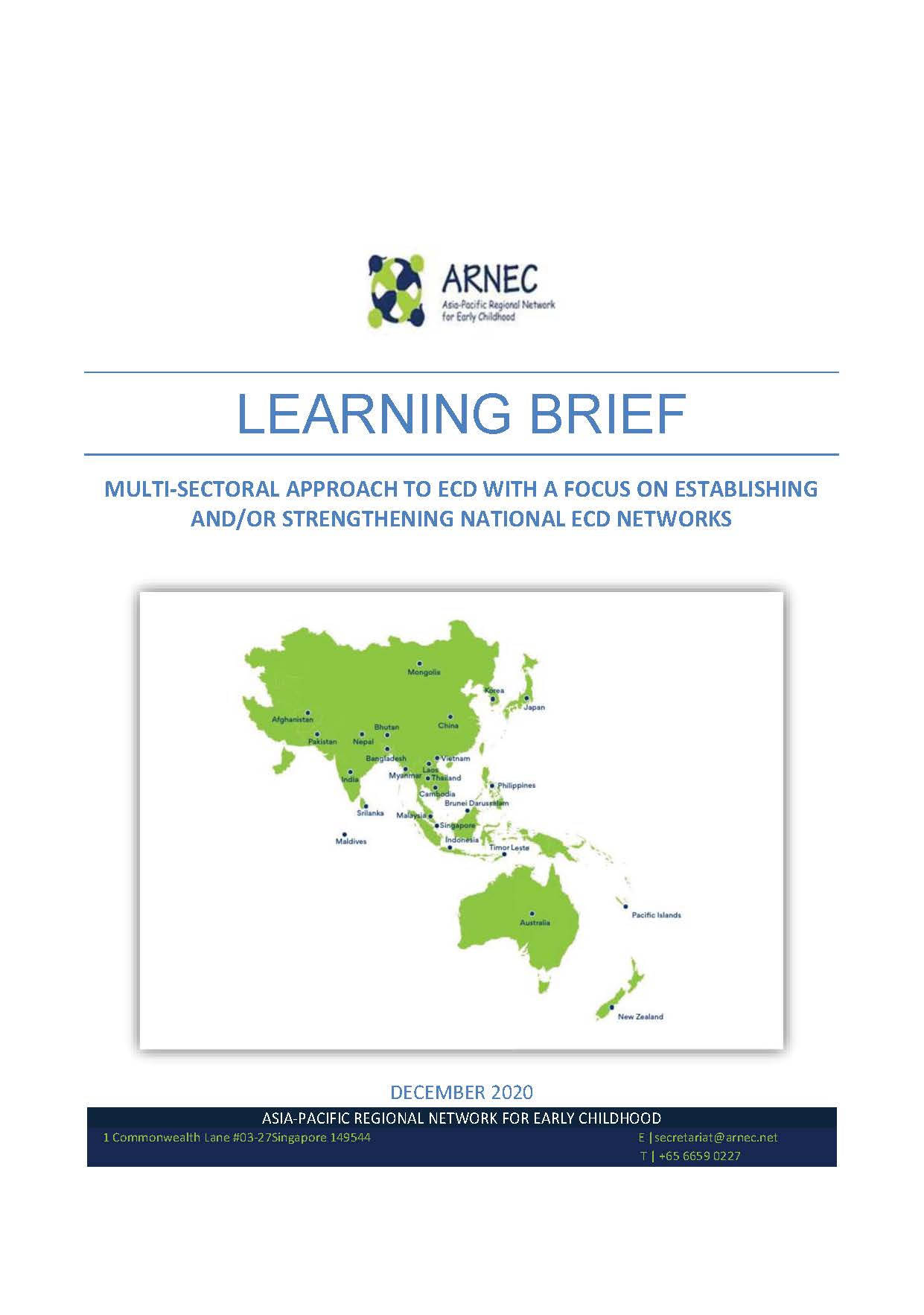 The Learning Brief : multi-sectoral approach to ECD | ARNEC